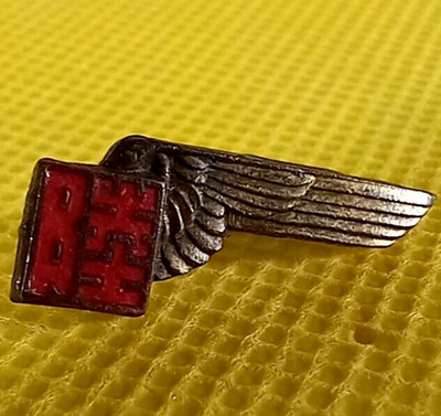 Red Hieroglyph & Hawk Wing - 1936 Berlin Olympics - Vintage Japanese ...