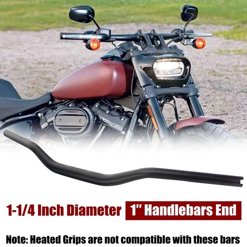 For Harley Dyna Softail Sportster XL883 XL1200 1-1/4" Handlebar w/1 ...