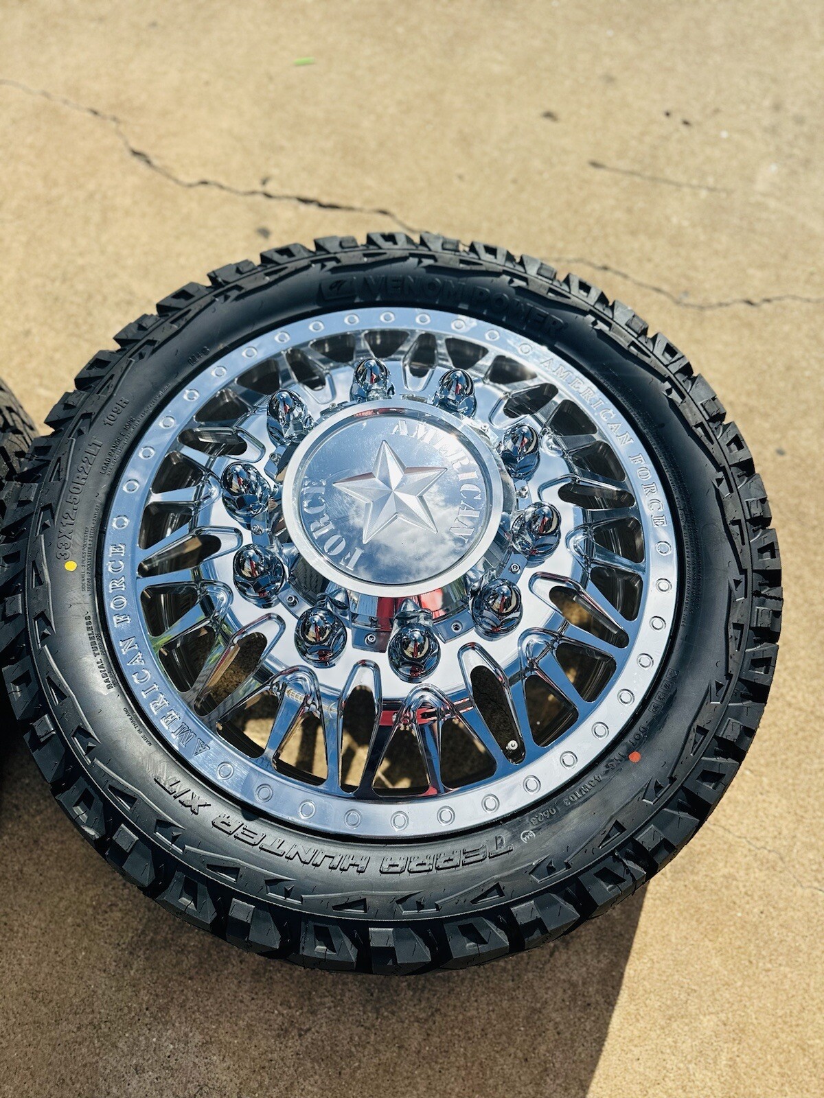 26" AMERICAN FORCE PLAGUE POLISH DUALLY WHEELS W 37135026 TIRES ...