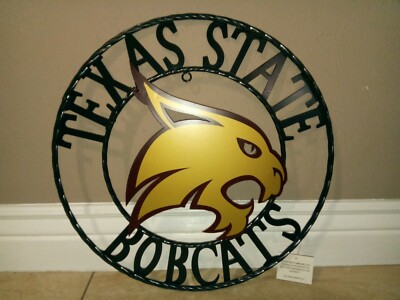 18" CUSTOM TEAM VINTAGE METAL WALL SIGN ART WESTERN COLLEGIATE TEAM ...