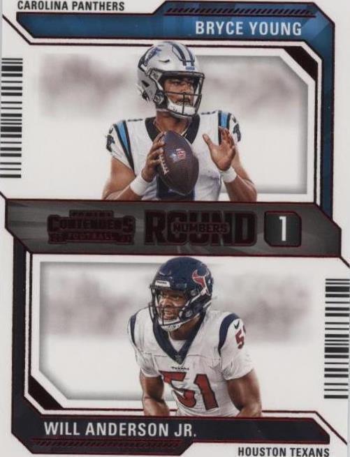 2023 Panini Contenders - Round Numbers Bryce Young, Will Anderson #2 ...