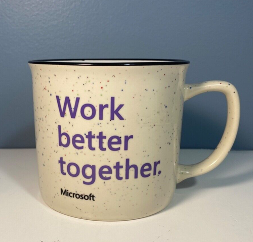 Microsoft Windows Employee Coffee Mug 16 oz Cup Promo Work Better ...