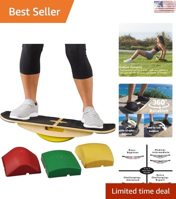 Balance Surfer | Balance Board - 7 Adjustable Levels - Includes Balance ...