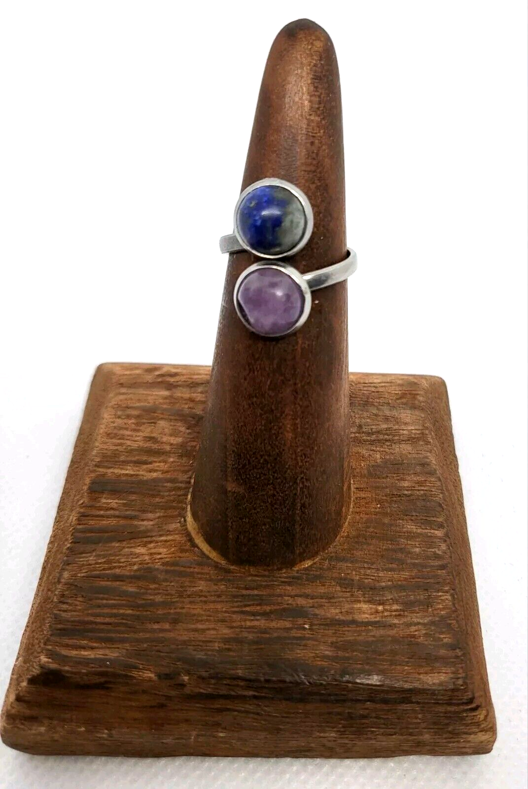 UNISEX GENUINE GEMSTONE ADJUSTABLE PINKY RING | eBay