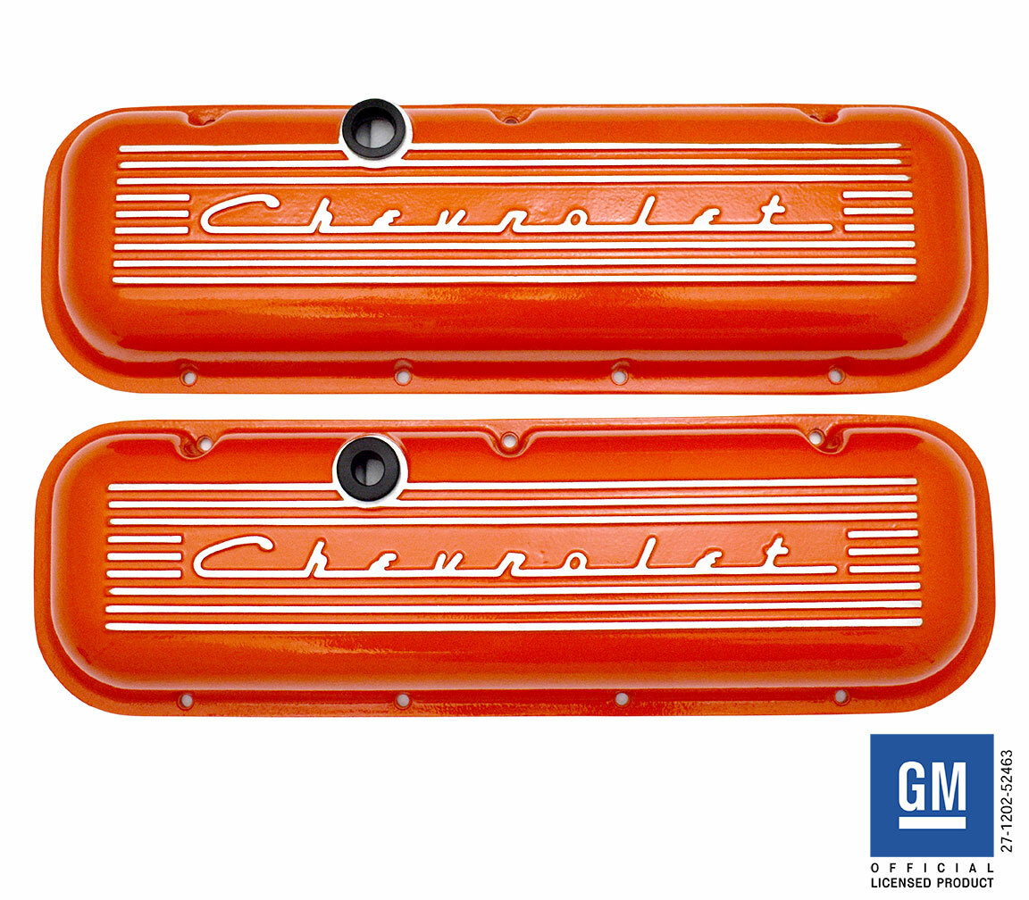 Big Block Chevrolet Valve Covers Script 396 427 454 502 V8 BB BBC Cast ...