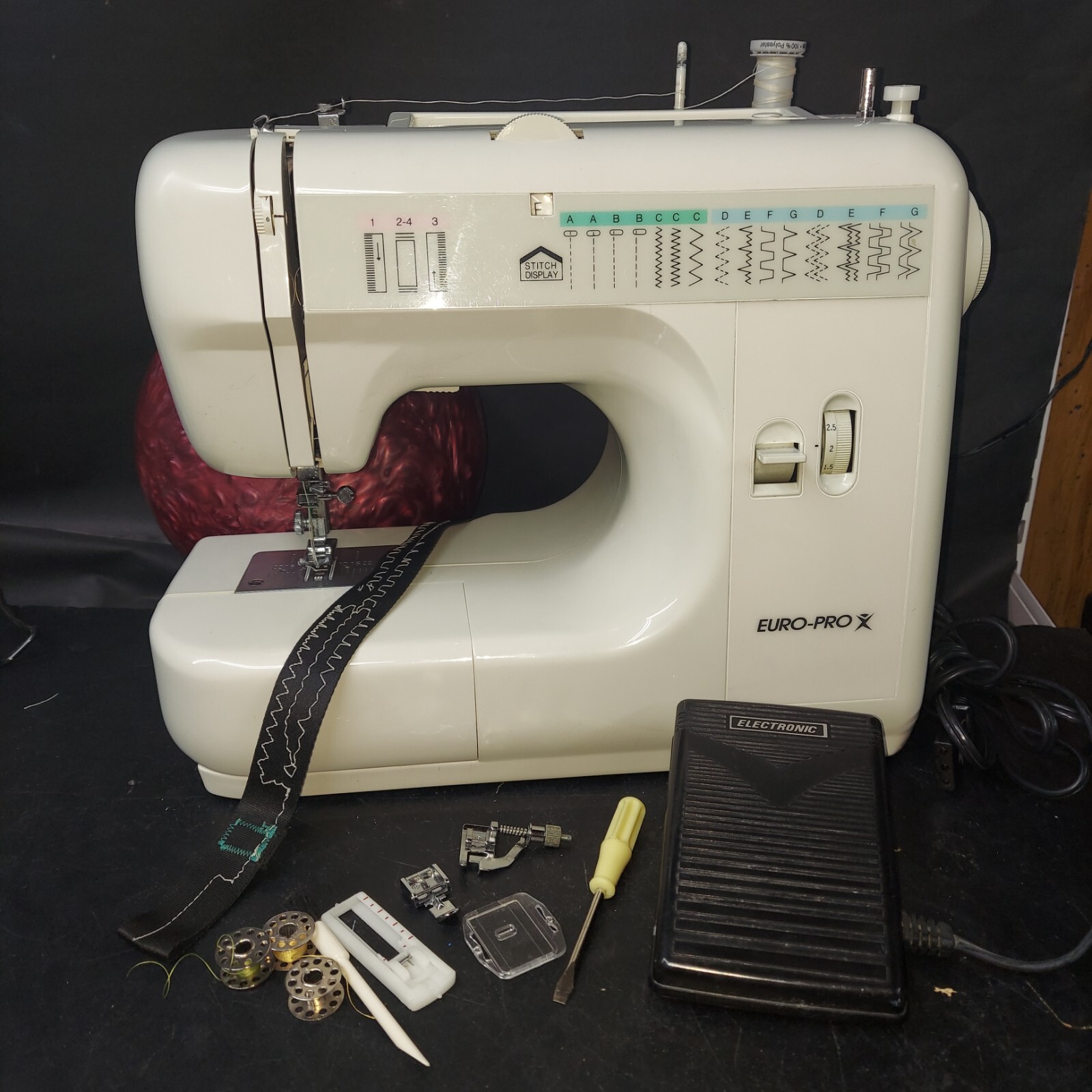 Euro-Pro X 376 Sewing Machine Free Arm Light Weight Portable | eBay