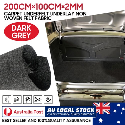 2M x 1M Dark Grey Thick 3mm Subwoofer Speaker Felt Fabric Carpet Craft ...