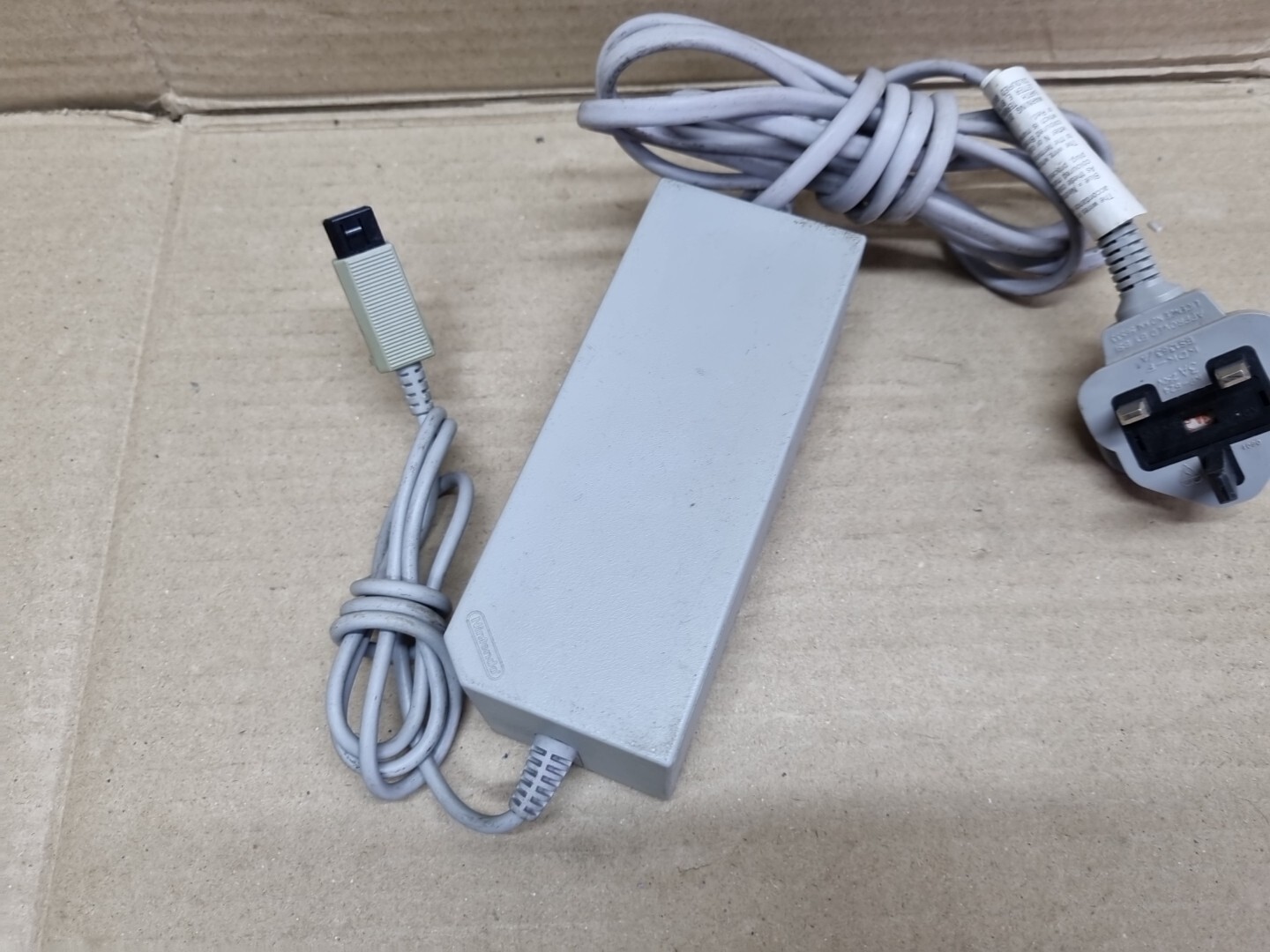 Nintendo Wii Power Supply RVL-002 Original Plug UK 3 Pin Genuine Cable ...