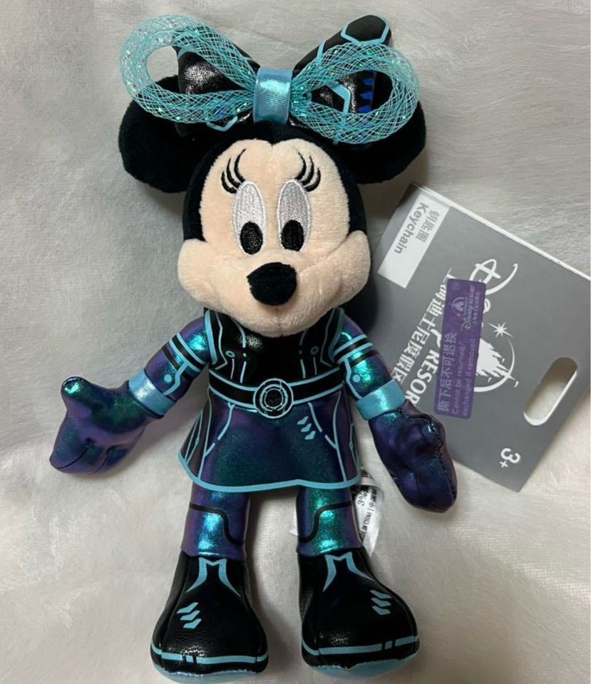 Shanghai Disneyland Minnie Mouse TRON Plush Keychain | eBay