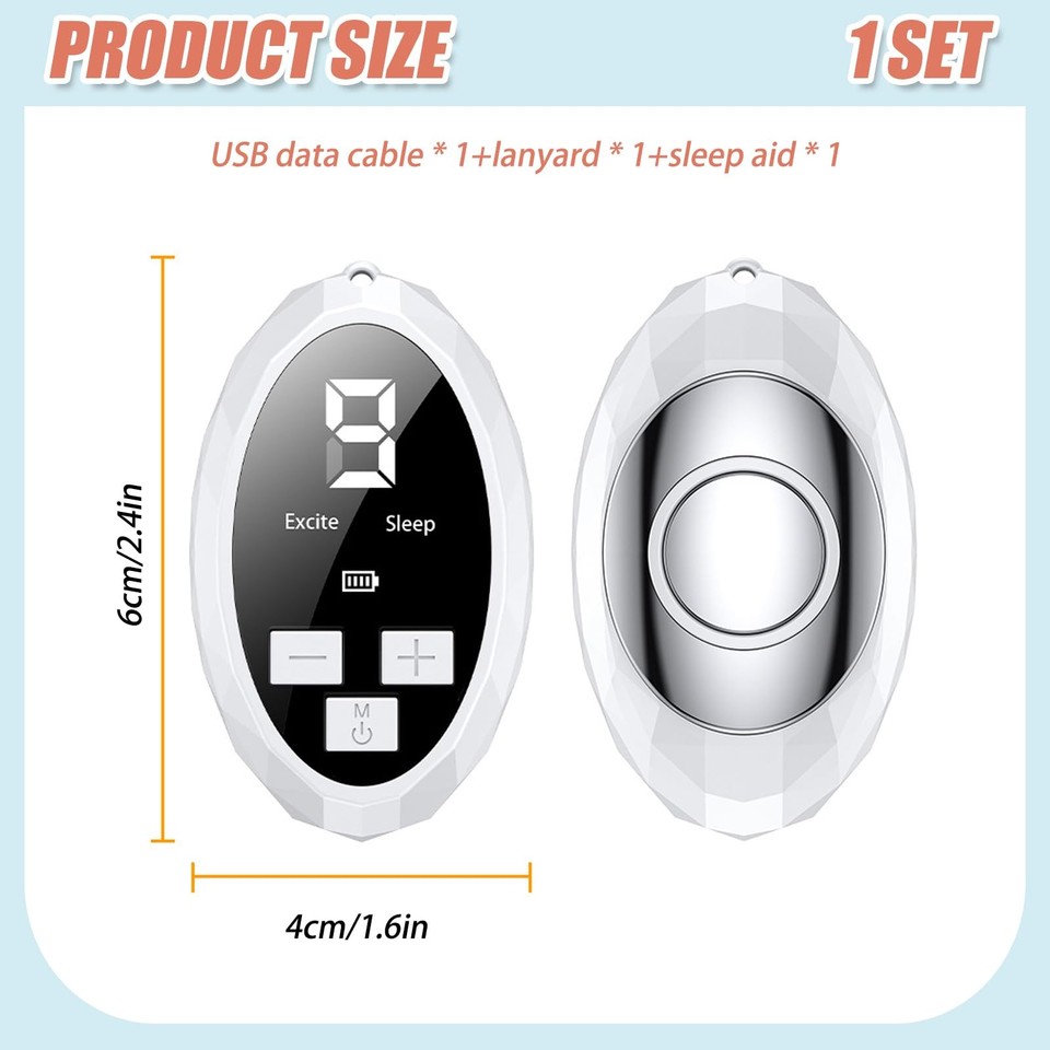 Sleep Aid Device, Portable Sleeping Aids Help with 2 Modes & 9 White ...