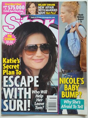 KATIE HOLMES September 2006 STAR Magazine NICOLE KIDMAN / HILARY SWANK ...