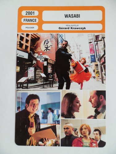 CARTE FICHE CINEMA 2001 WASABI Jean Reno Michel Muller Ryoko Hirosue ...