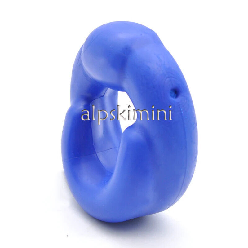 Male Peni Scrotum Sleeve Cage Rings Delay Soft Strether Flex TPR Ball ...
