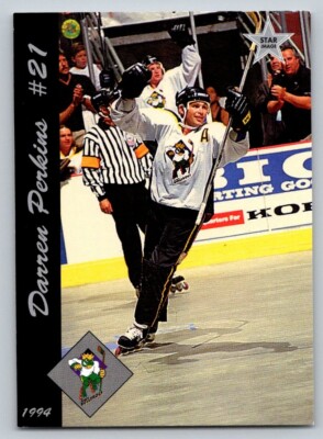 Darren Perkins 1994-95 Anaheim Bullfrogs RHI | eBay
