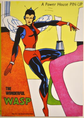 POWER PIN-UP Print - The WASP Vintage Art Marvel UK Distribution ...