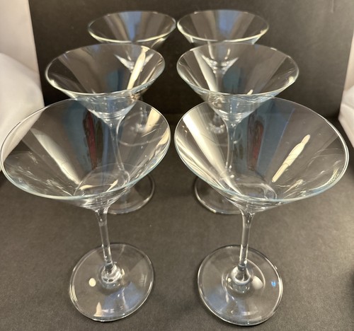 6 Rosenthal Crystal Di Vino Martini Glasses 7 1/8" Tall x 4 3/4" Rim | eBay