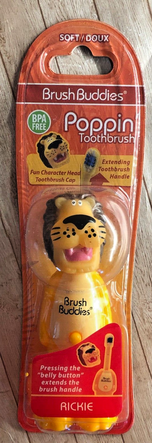 BrUsH bUdDiEs poppin toothbrush RICKIE the LION SOFT BPA free NEW | eBay