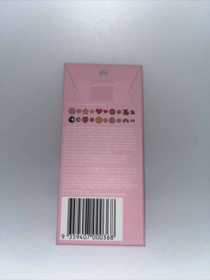 Hismile Smile Stika Temporary Tooth Tattoo Sticker Flower Cherry ...