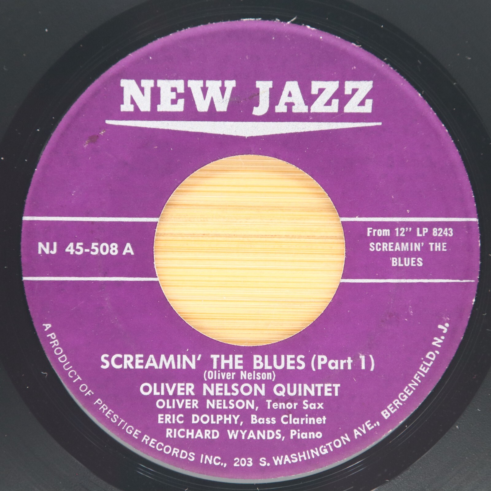 OLIVER NELSON QUINTET - SCREAMIN' THE BLUES PT 1 & 2 - SOUL JAZZ 45 NEW ...
