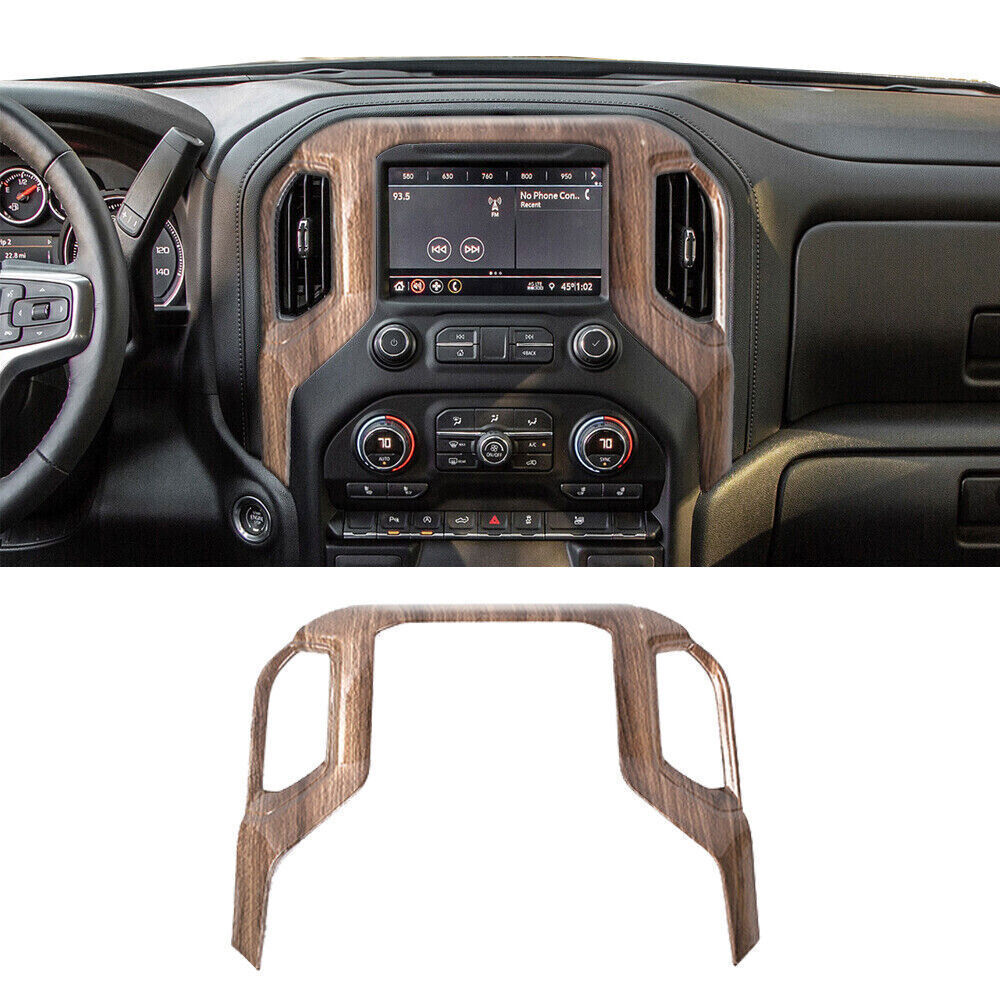 Center Console Interior Trim Covers Decor For Chevy Silverado 19-21 ...