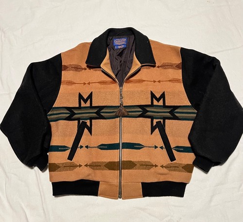Vintage Pendleton High Grade Western Wear Navajo Aztec Wool Jacket Men ...