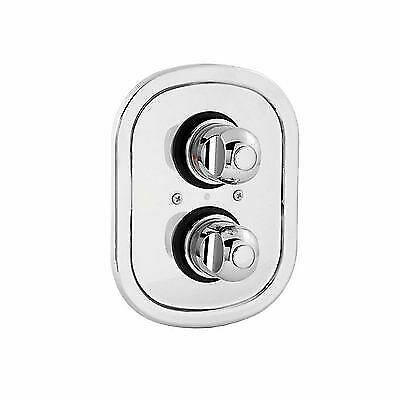 Deva Chrome Contemporary Dual Control Thermostatic Shower Valve ...