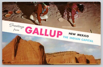 Postcard Gallup, New Mexico, Greetings From Gallup The Indian Capitol A3023 | eBay