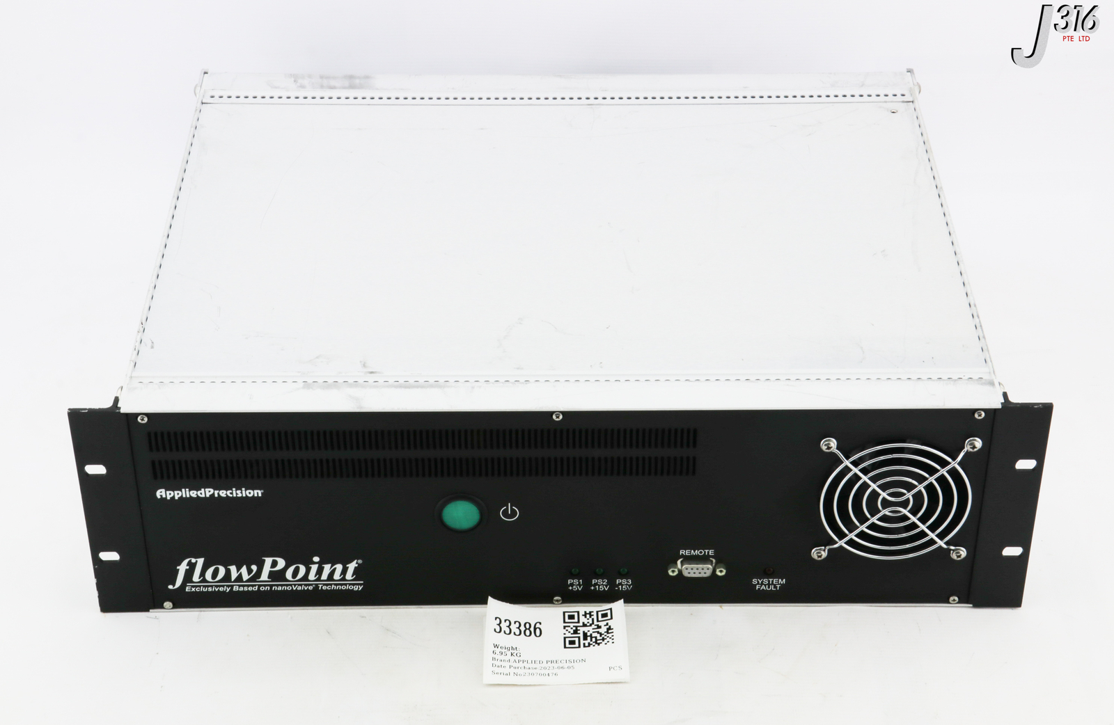 33386 APPLIED PRECISION NANOVALVE CONTROLLER, FLOWPOINT 52-504254-200 ...