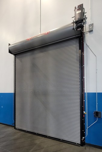 Commercial Overhead Steel Rollup Door With Electric Motor, 10' W x 10 ...