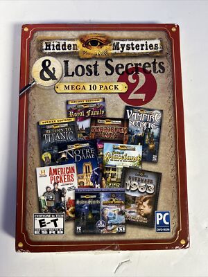 NEW Hidden Mysteries & Lost Secrets 2 Mega 10 Pack PC DVD ROM FACTORY ...