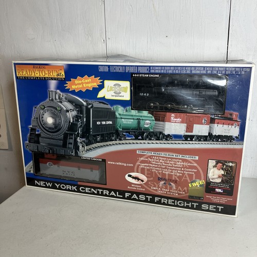 RailKing New York Central Fast Freight Set 4-6-0 Steam R-T-R Train Set ...
