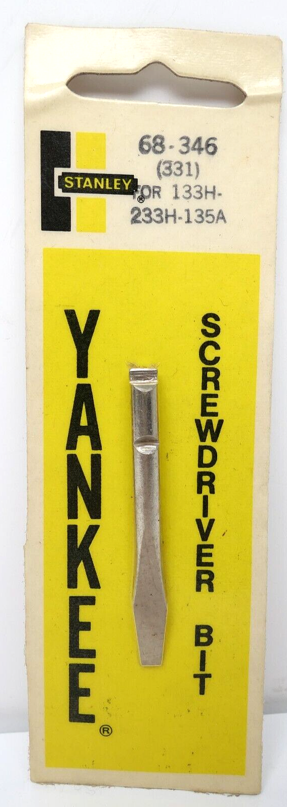 VTG Stanley Yankee Screwdriver Bit 68-346 (331) For 133H-233H-135A 1/8 ...
