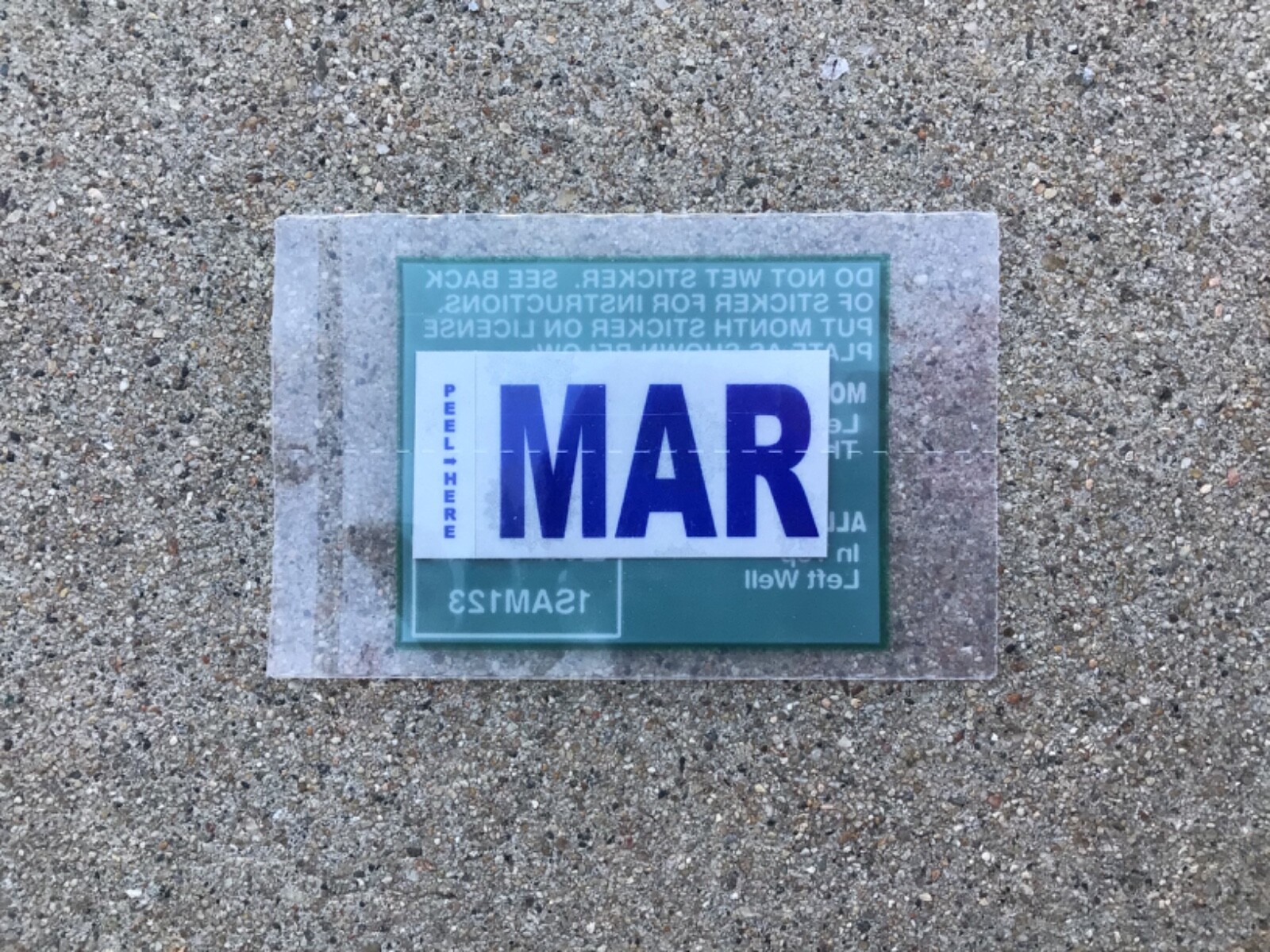 CALIFORNIA - DMV - LICENSE PLATE - MONTH STICKER - MARCH - NEW | eBay