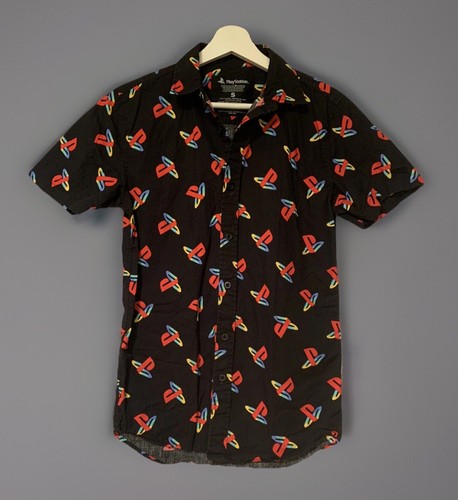 Men’s Sony PlayStation Logo PS2 PS3 PS4 PS5 ButtonUp Dress Shirt Size ...