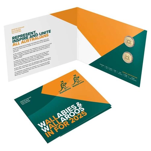 2025 Rugby Australia Wallabies & Wallaroos $2 Uncirculated Two Dollars ...