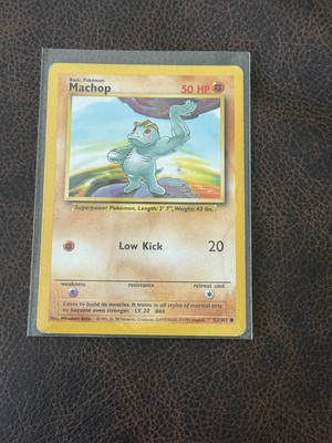 Pokémon TCG Machop Base Set 52/102 Regular 1st Edition | eBay