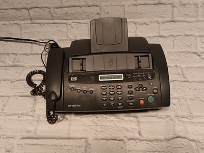 HP 1050 Plain Paper Fax Machine with Telephone Print Copy Scan Fax | eBay