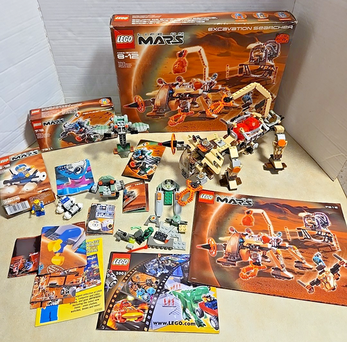 Lego Life On Mars 7309 7311 7316 7308 Partial Sets w 1 Figure Manuals ...