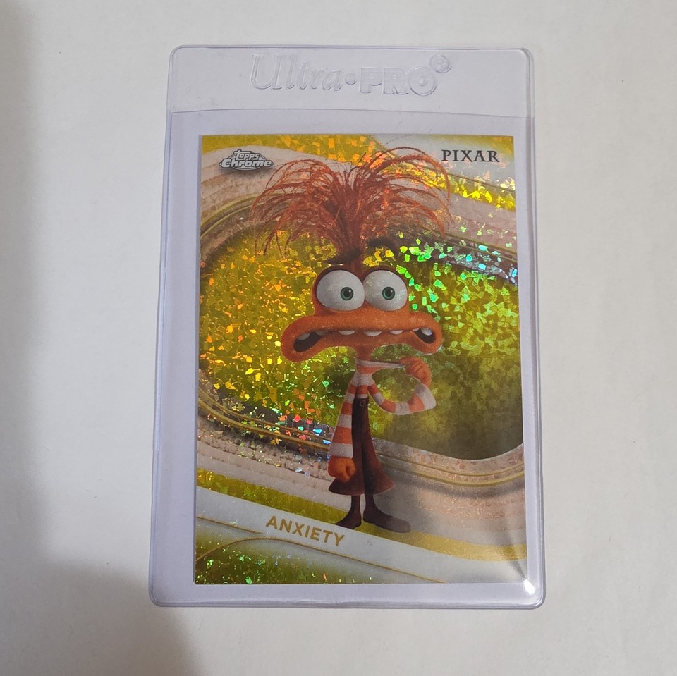 2025 Topps Chrome Disney Yellow Mini Diamonds #84 Anxiety | Pixar ...