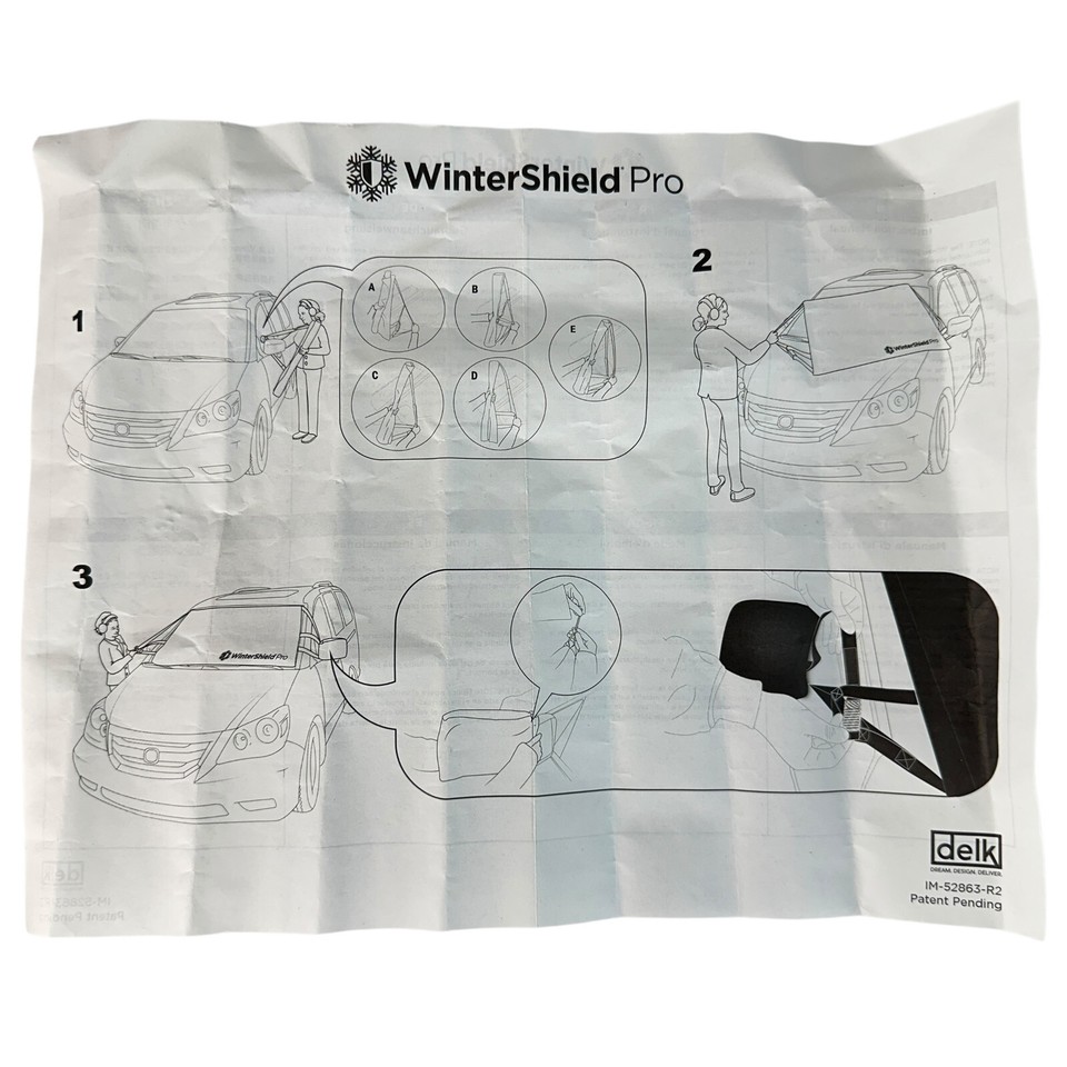 WinterShield Pro Windshield Winter Snow Rain Protection Car Cover Guard Delk | eBay