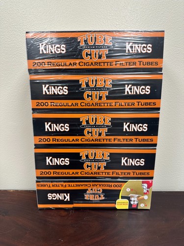 Gambler Tube Cut ORANGE Regular King Size RYO Cigarette Tubes (5 Boxes ...