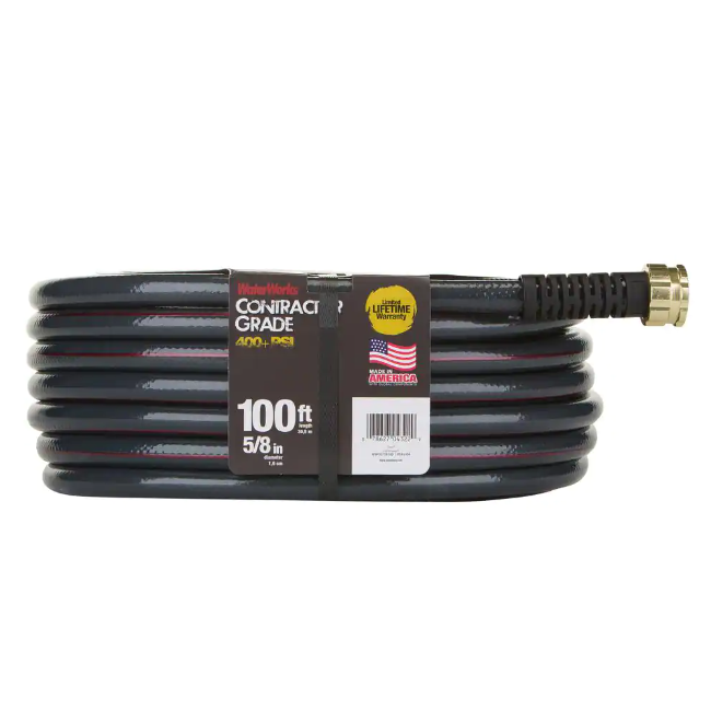 WATERWORKS 5/8 in. x 100 ft. Heavy Duty Contractor Water Hose | eBay