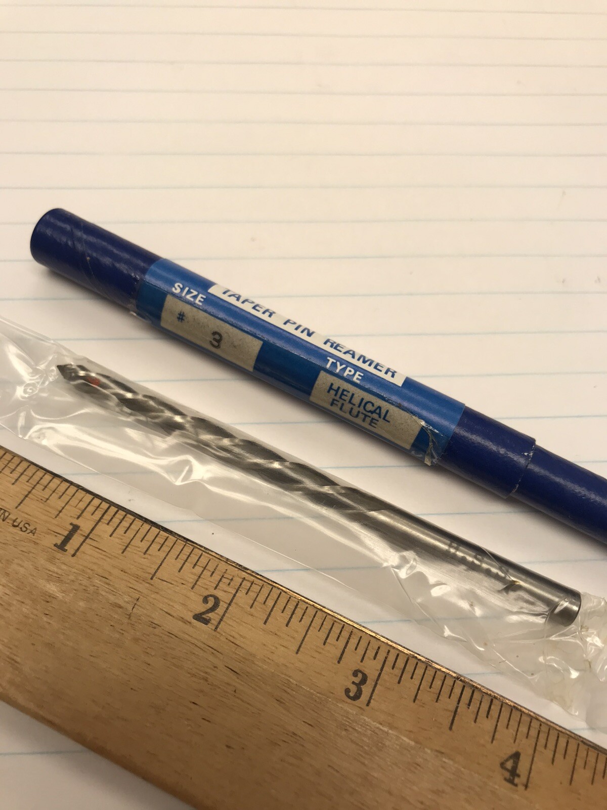 1 pc. #3 HS HELICAL FLUTE TAPER PIN REAMER. MEDA (loc B9) | eBay