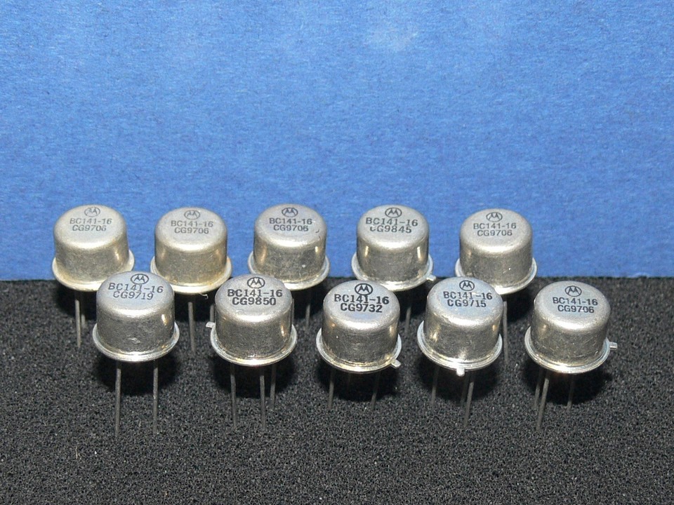 Motorola BC141-16 Silicium Npn Transistor TO39 Casing 10 Piece Iron | eBay