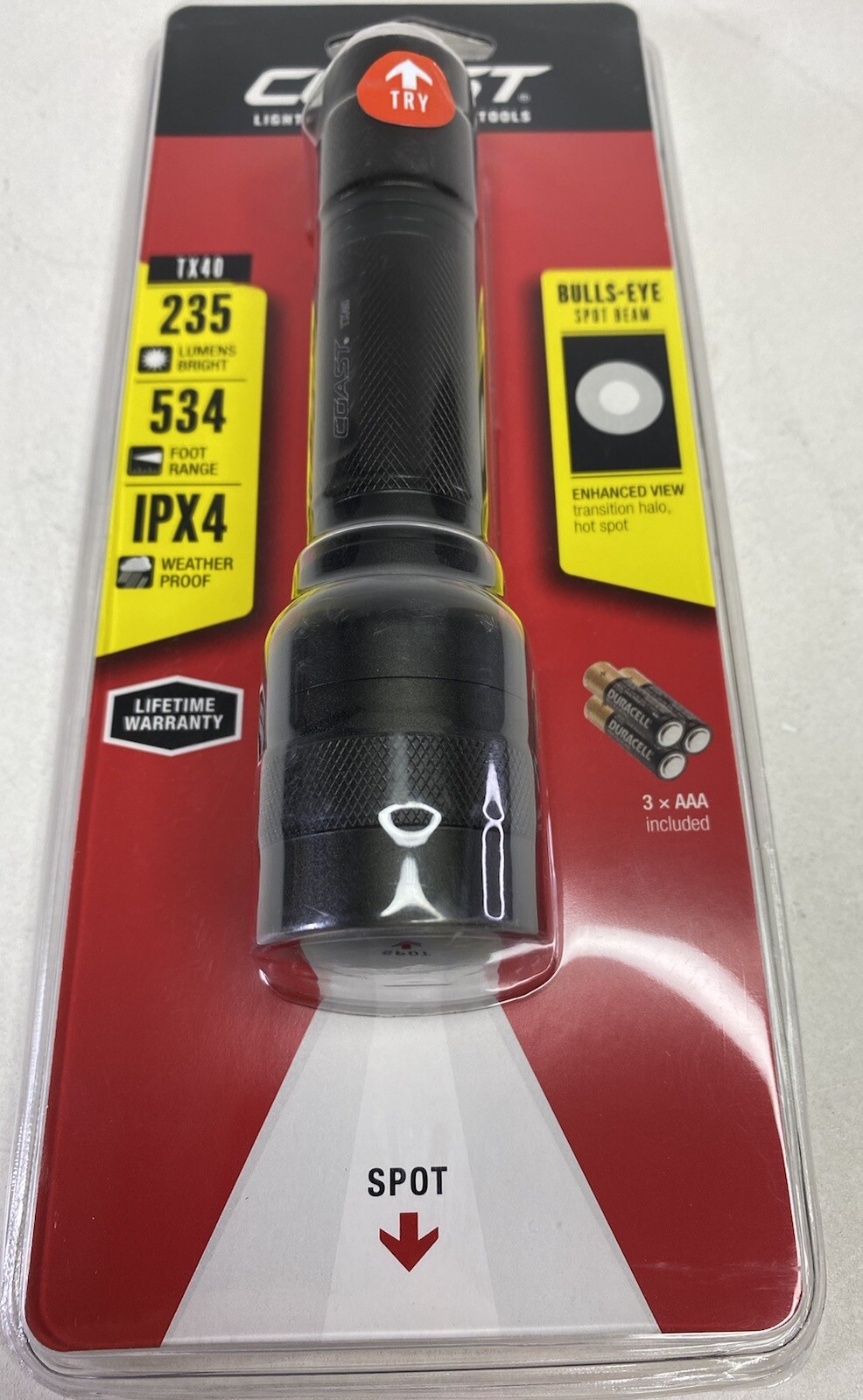 Coast Tx40 LED Flashlight Power Chip Tactical Light B4 for sale online ...