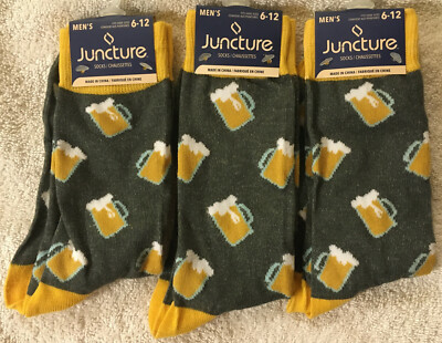 JUNCTURE BEER SOCKS 3-PAIRS | eBay