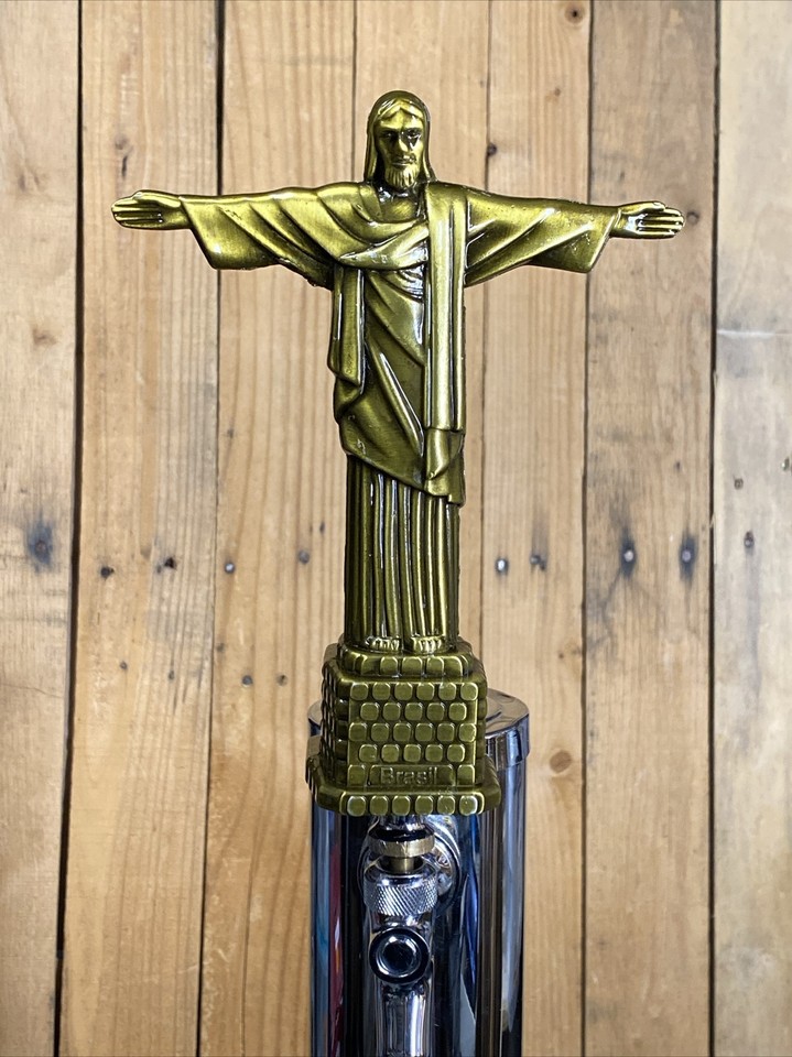 Jesus Beer Tap Handle Keg Metal Christ The Redeemer Statue Brazil | eBay