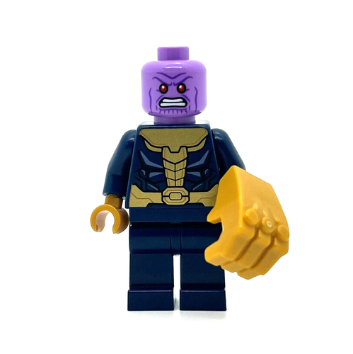 Thanos with gauntlet Avengers Marvel Superheroes Lego Minifigure 76196 ...