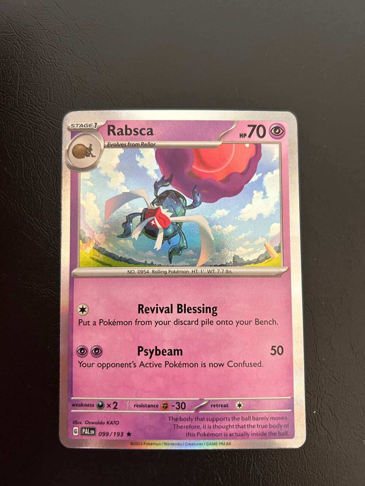 Pokémon TCG Rabsca Scarlet & Violet - Paldea Evolved 099/193 Holo Holo ...