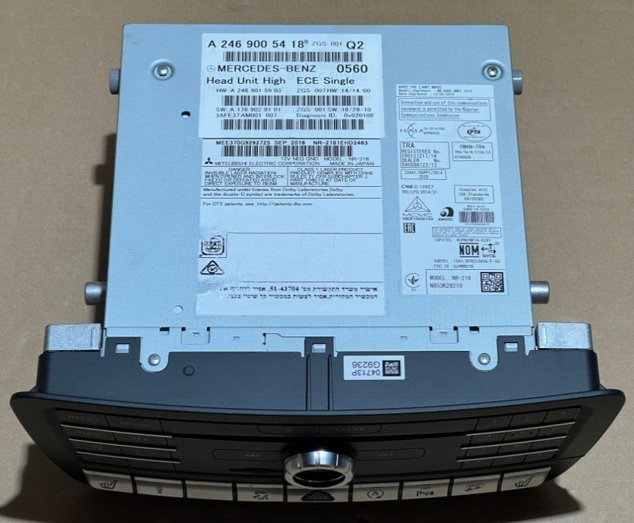 MERCEDES A CLASS A45 A35 AMG W176 W117 A2469005418 SAT NAV STEREO CD ...
